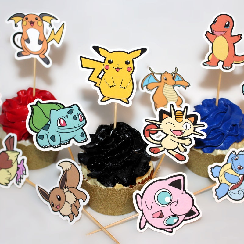 Pokemon cake topper - Etsy