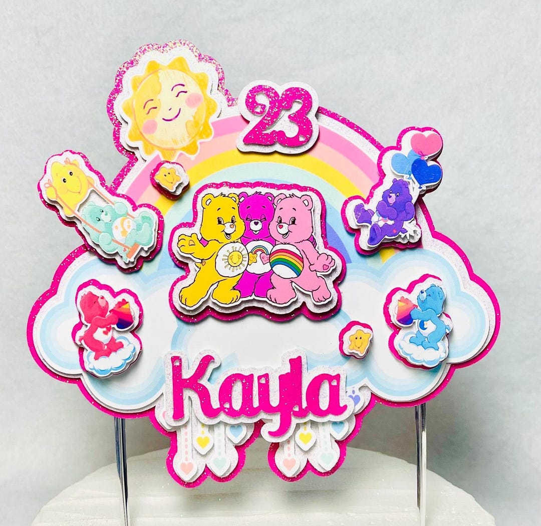 Care Bears Cake Topper / Cupcakes Toppers / Care Bears Cupcake Topper ...