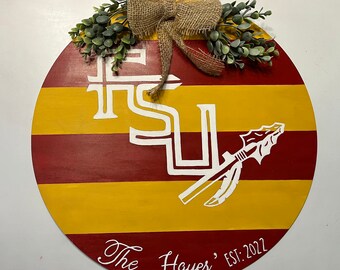 Fsu Door Hanger - Etsy