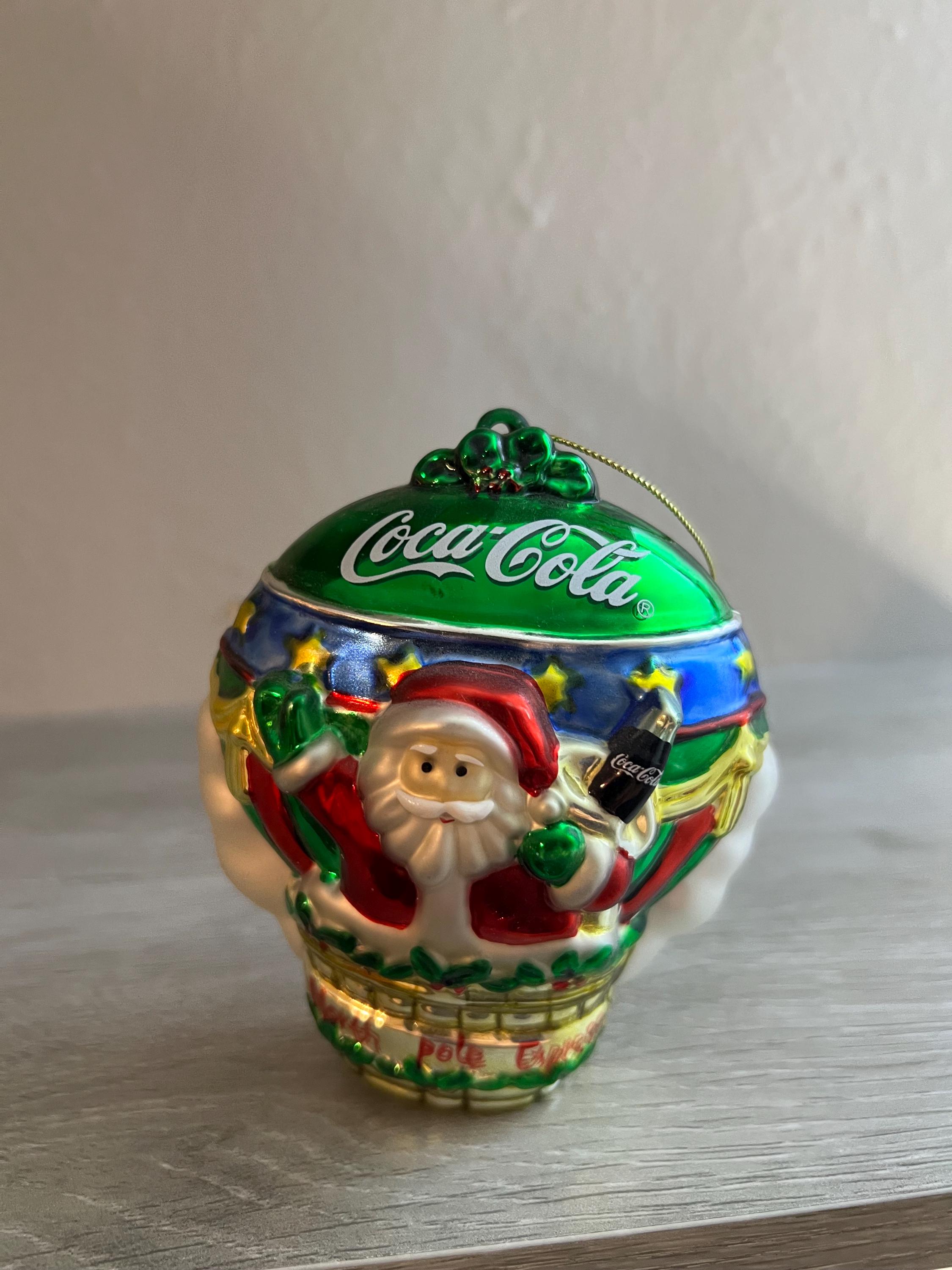 Santa in Coca-cola Helium Balloon Ornament - Etsy