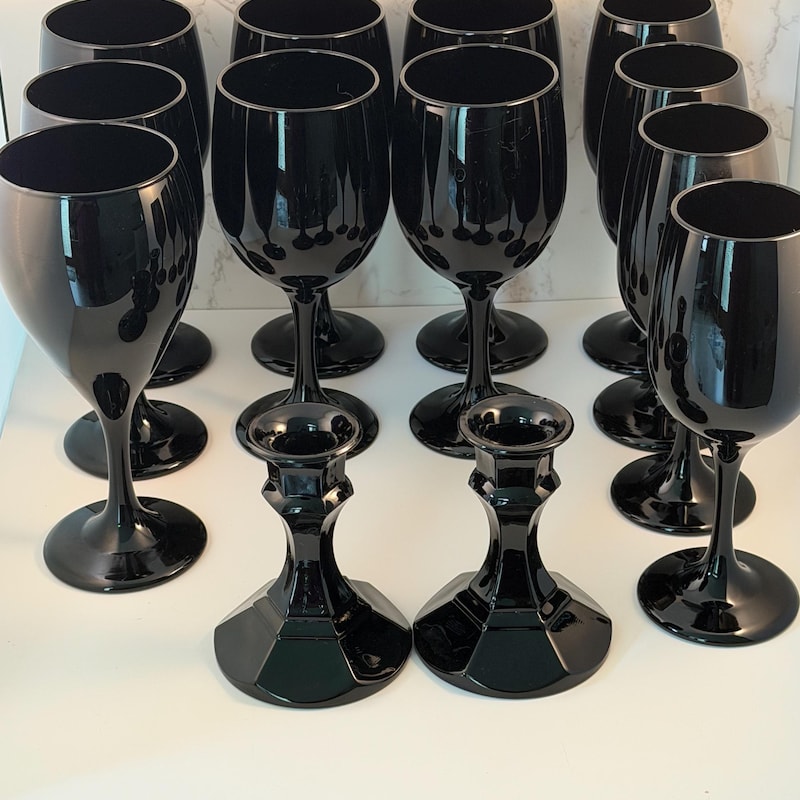 Vintage Amethyst Wine Glass - Etsy