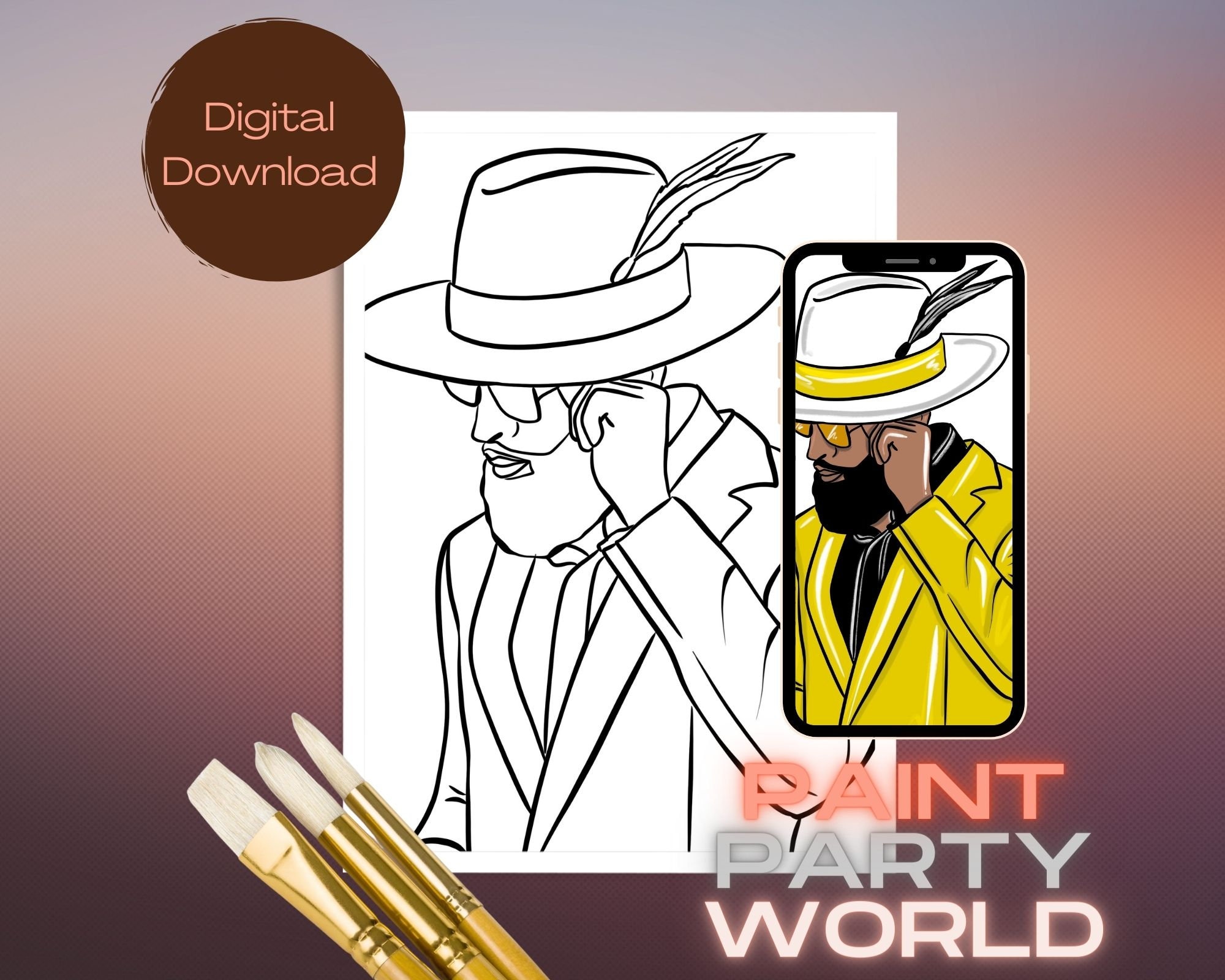 Canvas Printable Fly/ Pre Drawn Outline Canvas/ DIY Canvas/ - Etsy