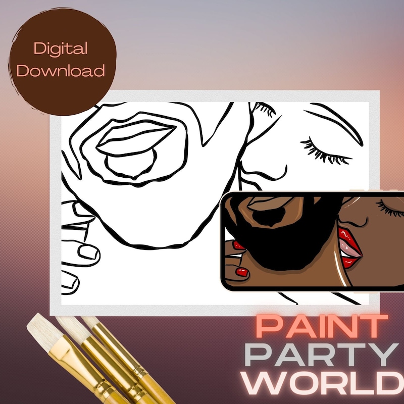 Sip and Paint Svg - Etsy