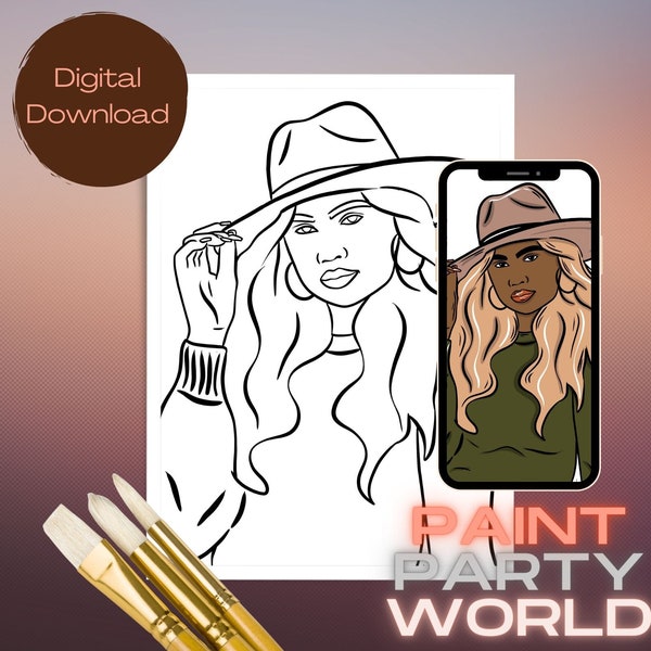 Sip and Paint Svg - Etsy