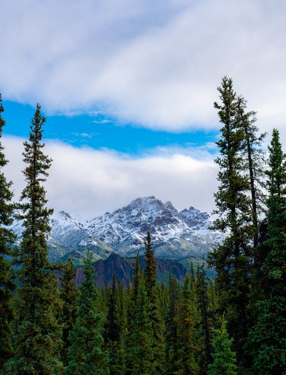 Denali Range Mountain Photograph Canvas Print 24x36 Alaskan - Etsy
