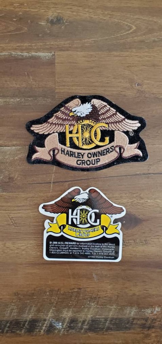 HOG Harley-Davidson Patch and Sticker - Gem