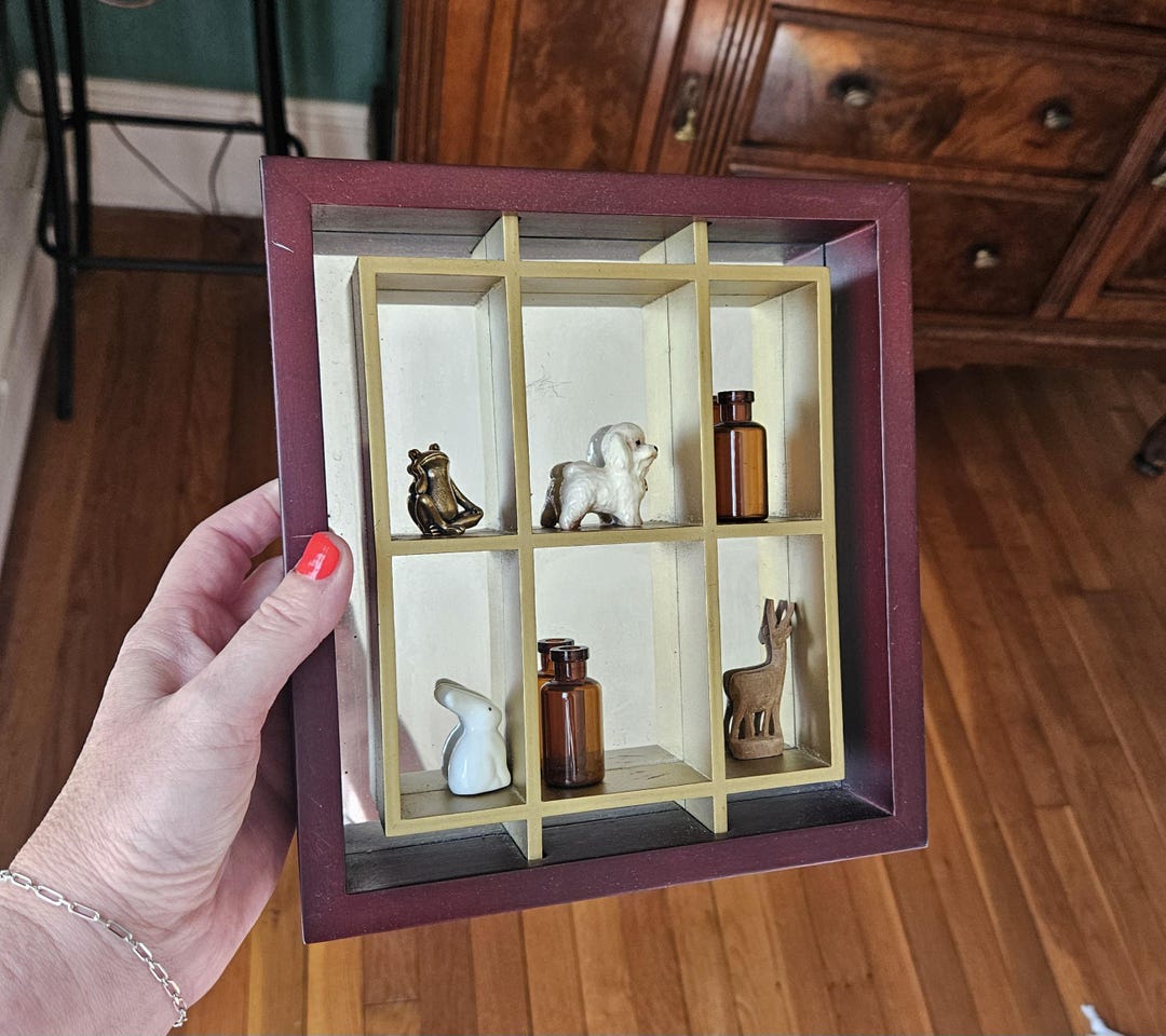 Mirrored Shadow Box Display Case (9x8x1.5 Inches) - Etsy
