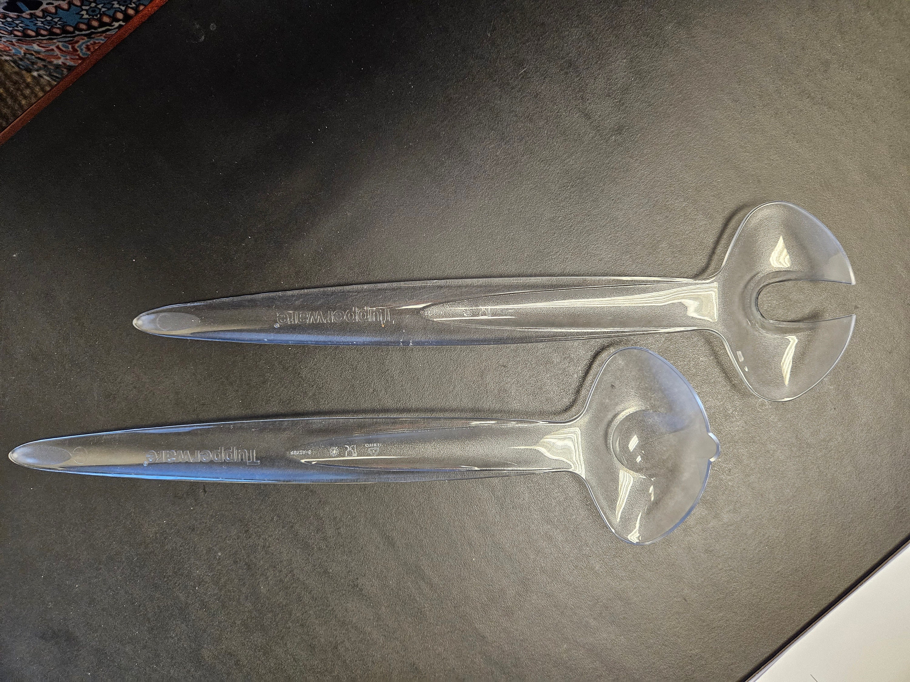 Tupperware Clear Acrylic Serving Utensils . Spoon and Spork. - Etsy