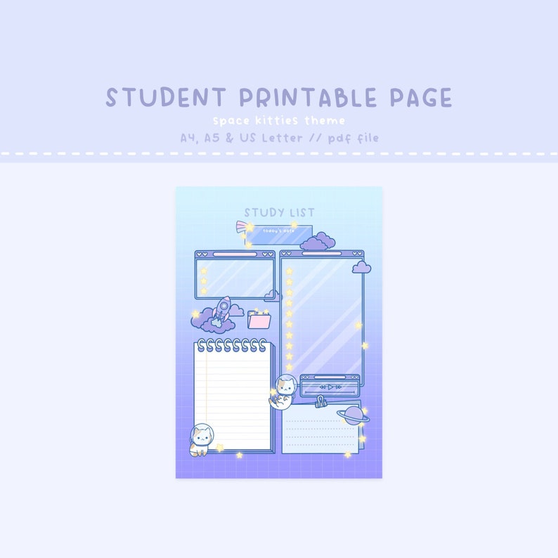 Study Planner Study Checklist Exam Preparation Printable - Etsy