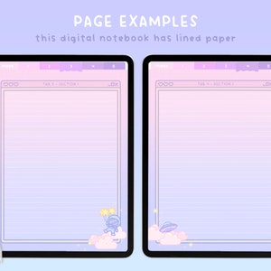 Digital Notebook Cute Digital Notebook Cute Planner Cute - Etsy