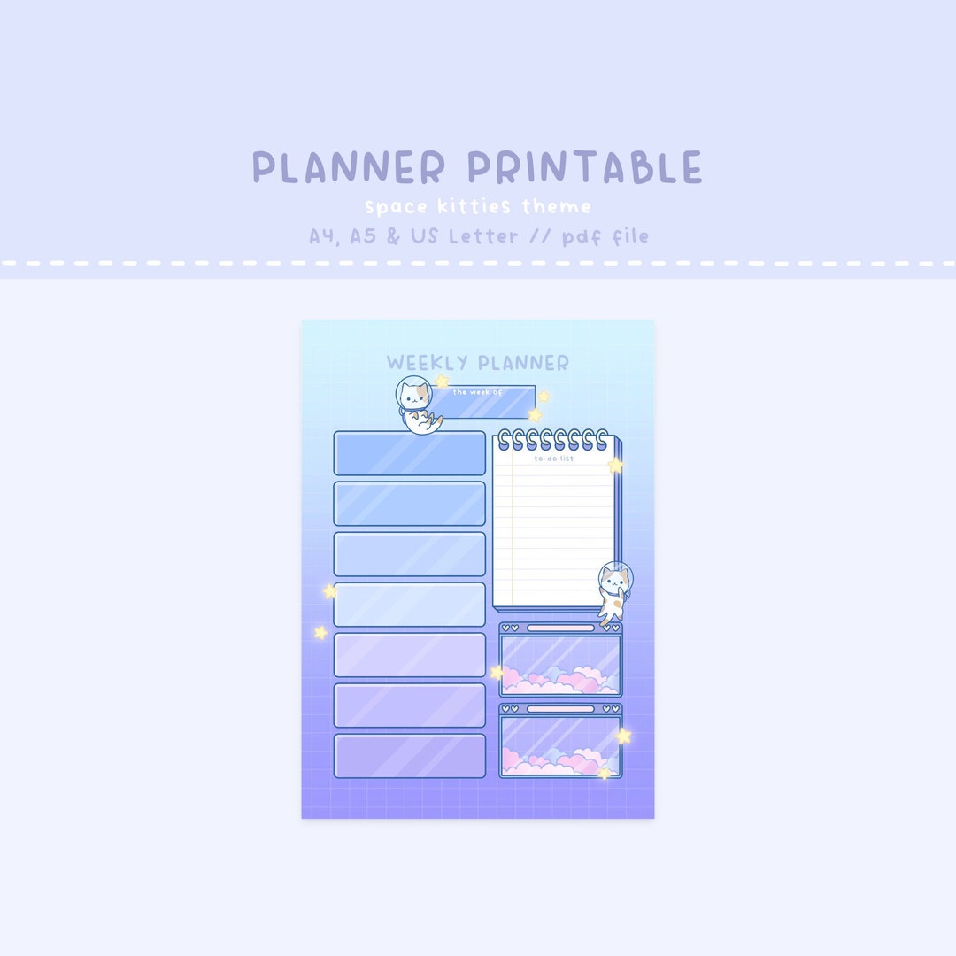 Weekly Planner, Printable Weekly Planner, Planner Template, Printable 