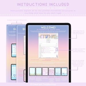 Cute Digital Planner, Kawaii Digital Planner, Kawaii Planner, Cute ...