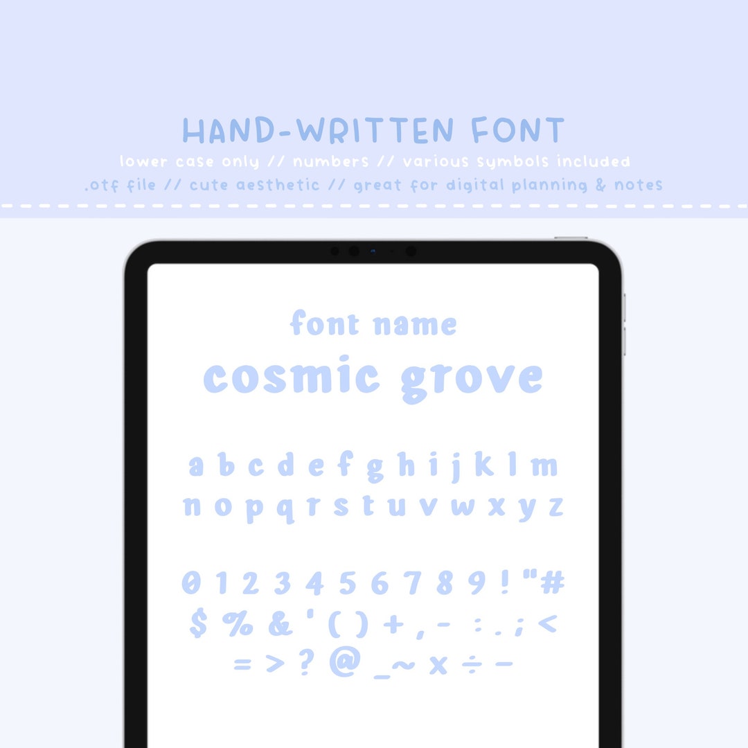 Cosmic Grove Script Handwritten Font - Lower Case Dark Aesthetic ...