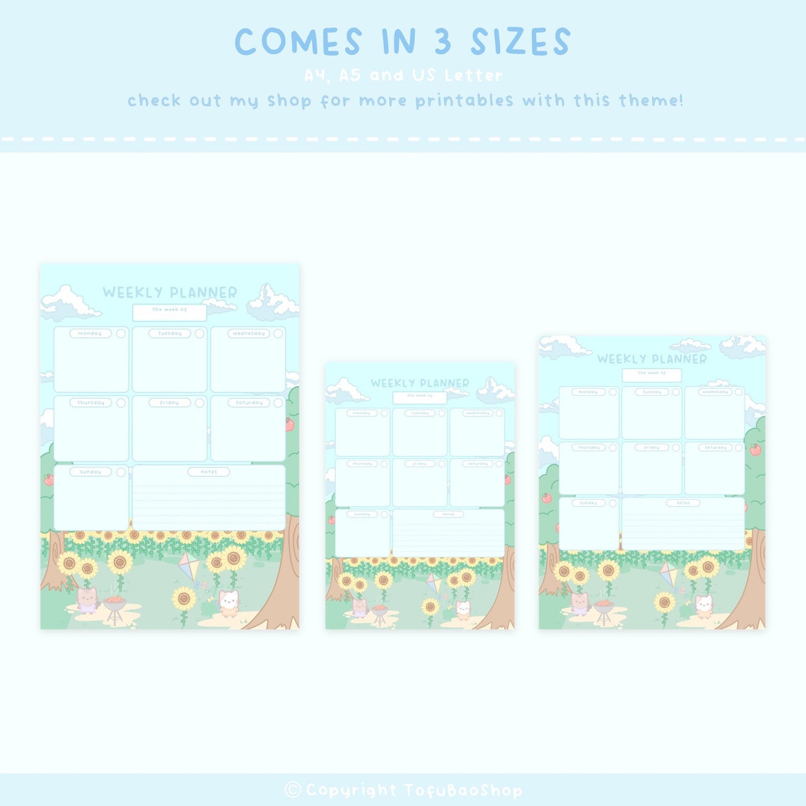 Weekly Planner, Printable, Printable Weekly, Printable Planner, Planner ...