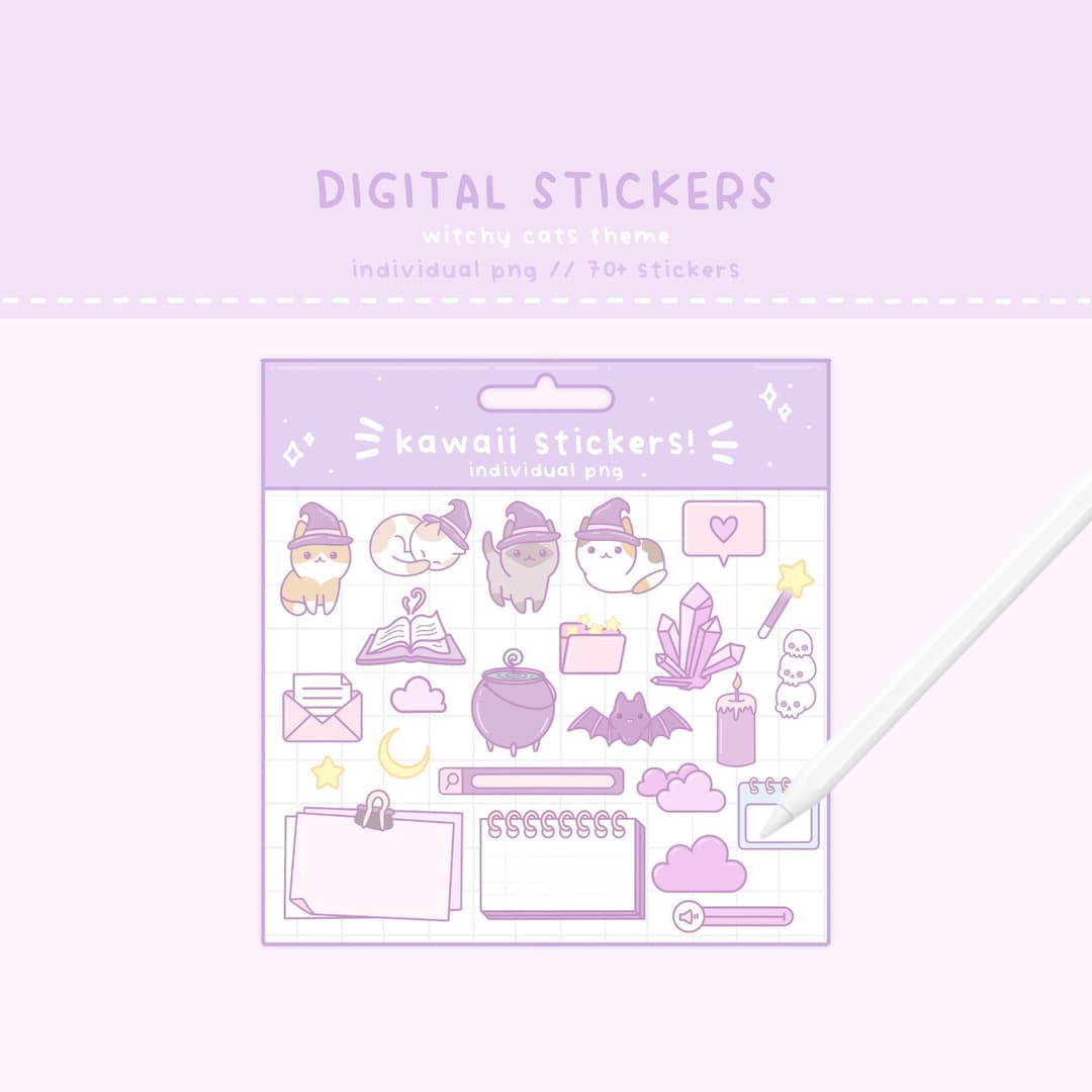 Digital Stickers, Kawaii Stickers, Planner Stickers, Kawaii Planner ...