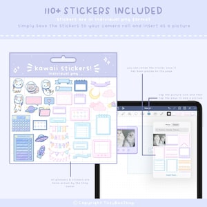 Kawaii Digital Planner, Planner Bundle, Cute Digital Planner, Kawaii ...