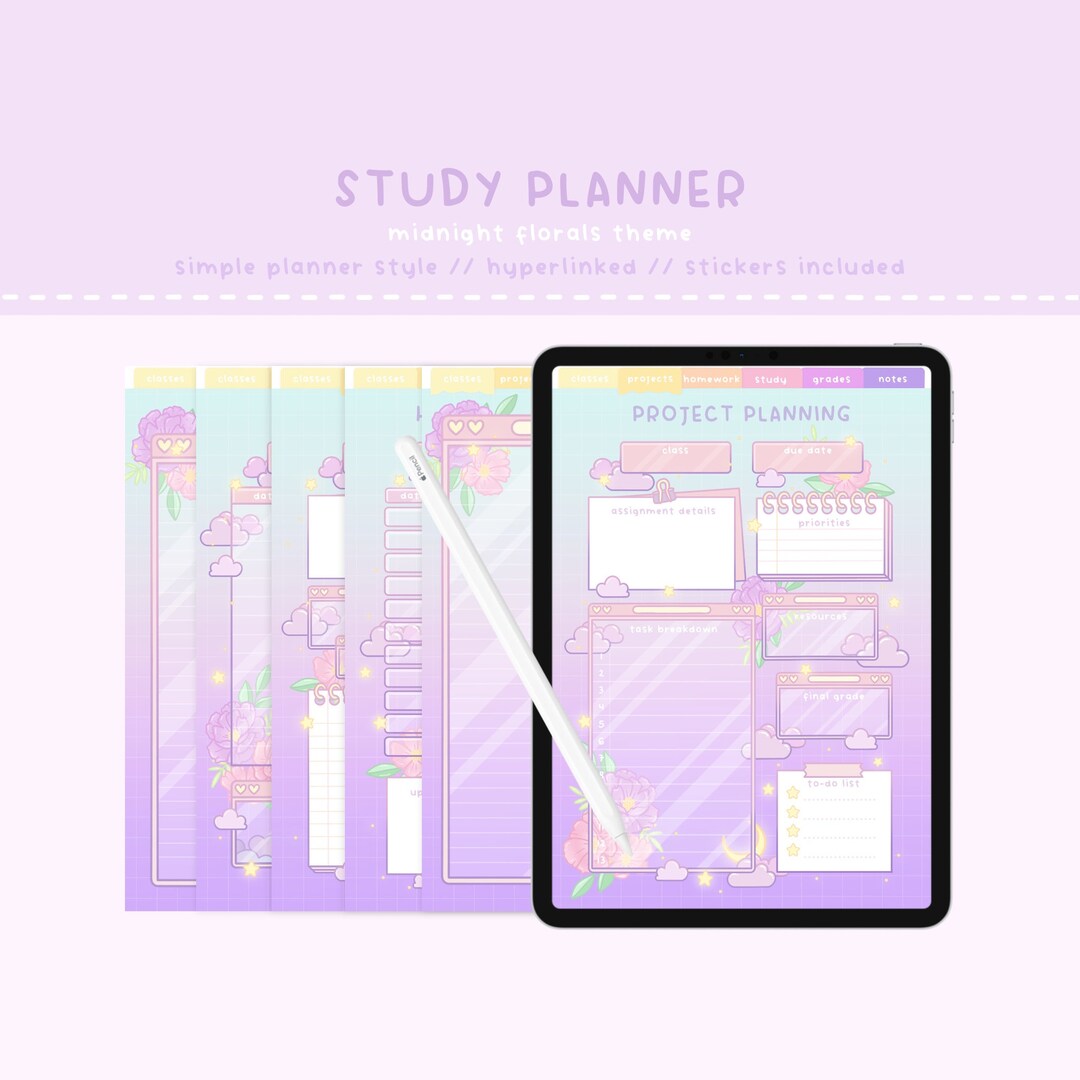 Study Planner, Student Planner, Project Planner, Study Tracker ...