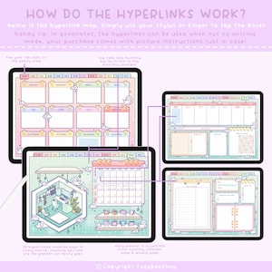 THE COZY PLANNER, Digital Planner, Kawaii Digital Planner, Cute Digital ...