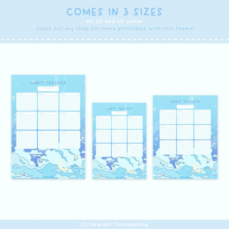 Habit Tracker, 30 Day Tracker, Printable, Planner Insert, Planner ...