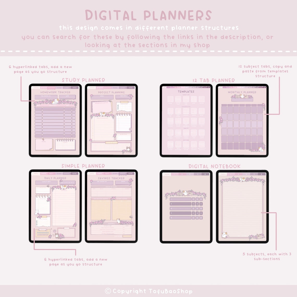 Kawaii Planner Printable Template Kawaii Daily Planner - Etsy