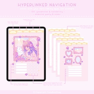 Digital Notebook, Kawaii Notebook, Cute Notebook, Cute Digital Notebook ...