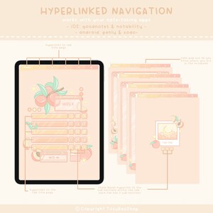 Cute Digital Notebook, Kawaii Digital Notebook, Cute Planner, Kawaii ...