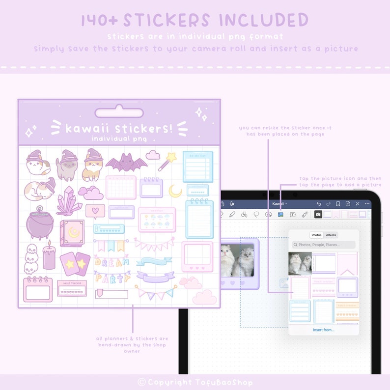 Witchy Cats Digital Planner Bundle, Kawaii Planners (PDF) - Etsy Canada