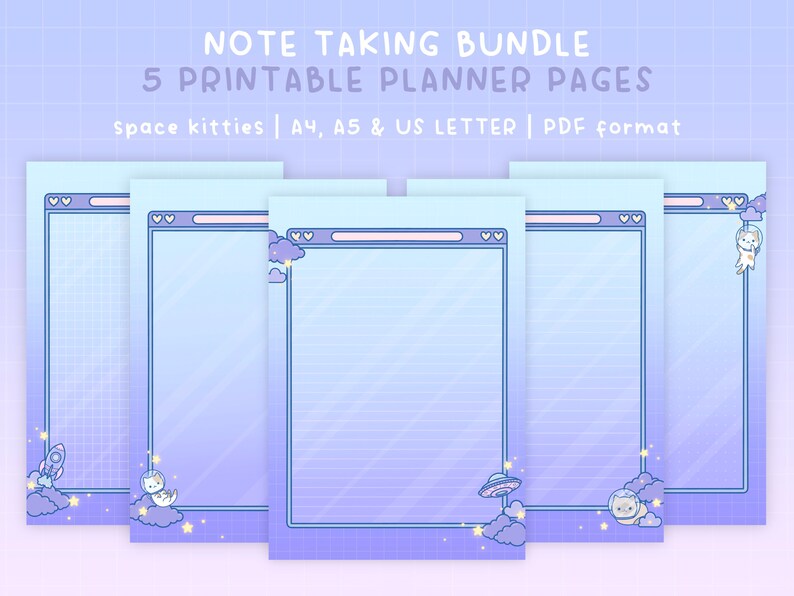 Printable Note Paper Note Paper Template Notes Template - Etsy