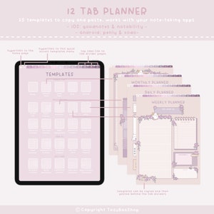 Cute Digital Planner, Kawaii Digital Planner, Cute Planner, Kawaii ...