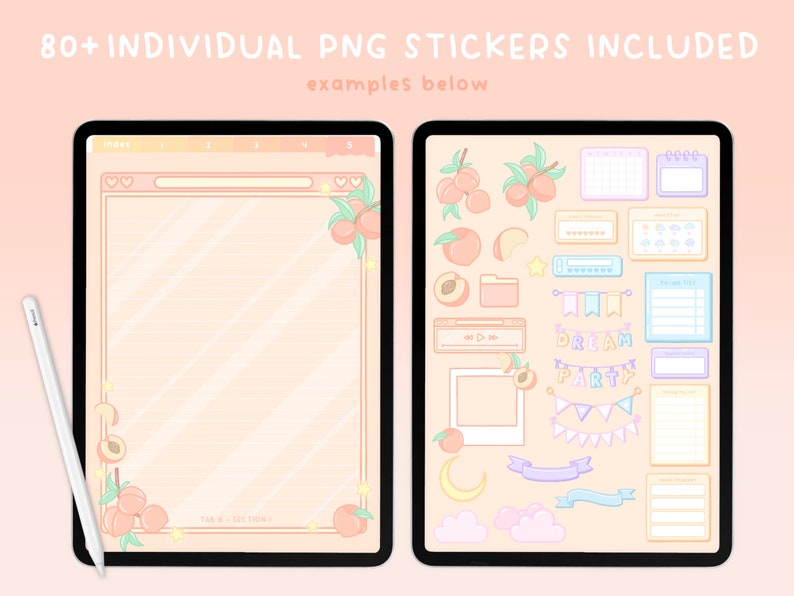 Cute Digital Notebook Kawaii Digital Notebook Cute Planner - Etsy