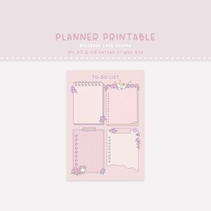 Kawaii To-do List, Kawaii Template, Printable Template, Printable to Do ...