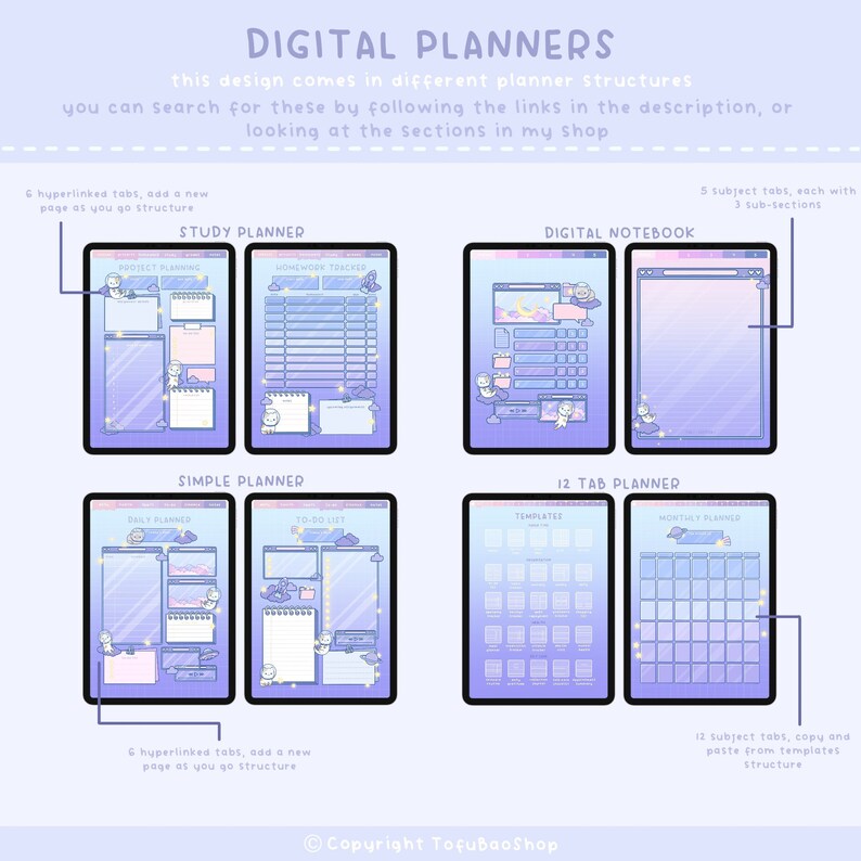 Habit Tracker, Printable Habit Tracker, Kawaii Planner, Cute Planner ...