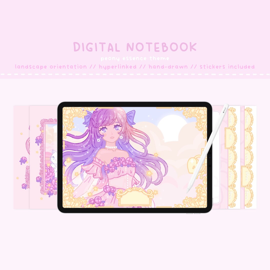 Digital Notebook Cute, Digital Notebook, Digital Planner, Digital ...