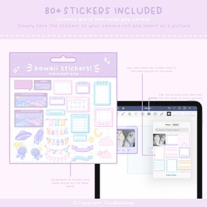 Digital Notebook, Cute Digital Notebook, Cute Planner, Cute Aesthetic ...