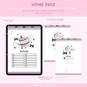 Cute Digital Planner, COQUETTE SPARKLE, Pink and Black Planner, Y2K ...