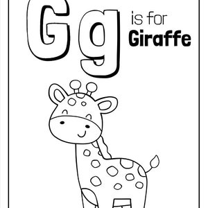 Downloadable Kids Animal Alphabet Coloring Pages | 26 Coloring Pages ...