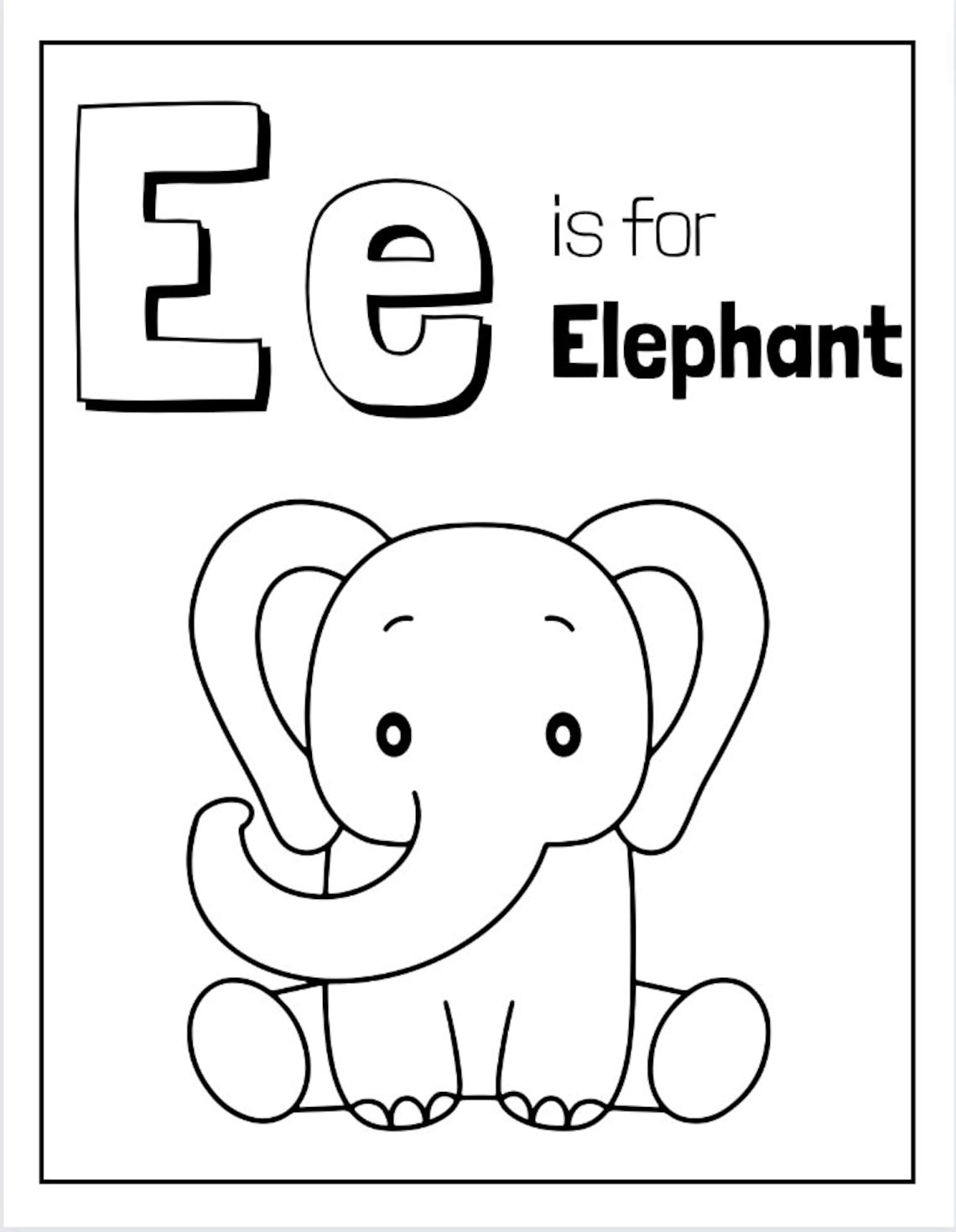 Downloadable Kids Animal Alphabet Coloring Pages | 26 Coloring Pages ...