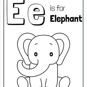 Downloadable Kids Animal Alphabet Coloring Pages | 26 Coloring Pages ...