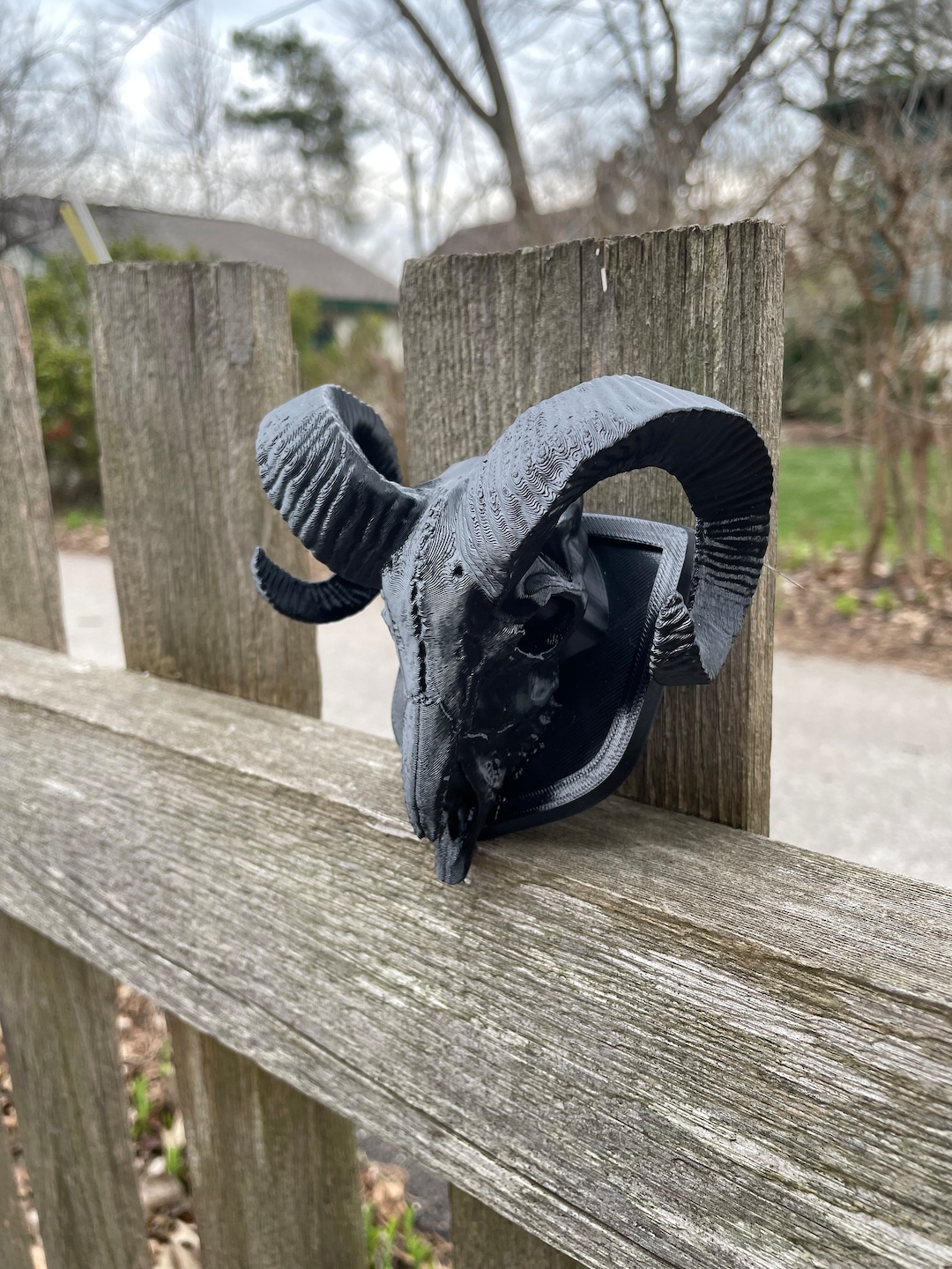 Real RAM Skull With Horns Emblem Fits 06-08 3rd Gen RAM Pickup Grill ...