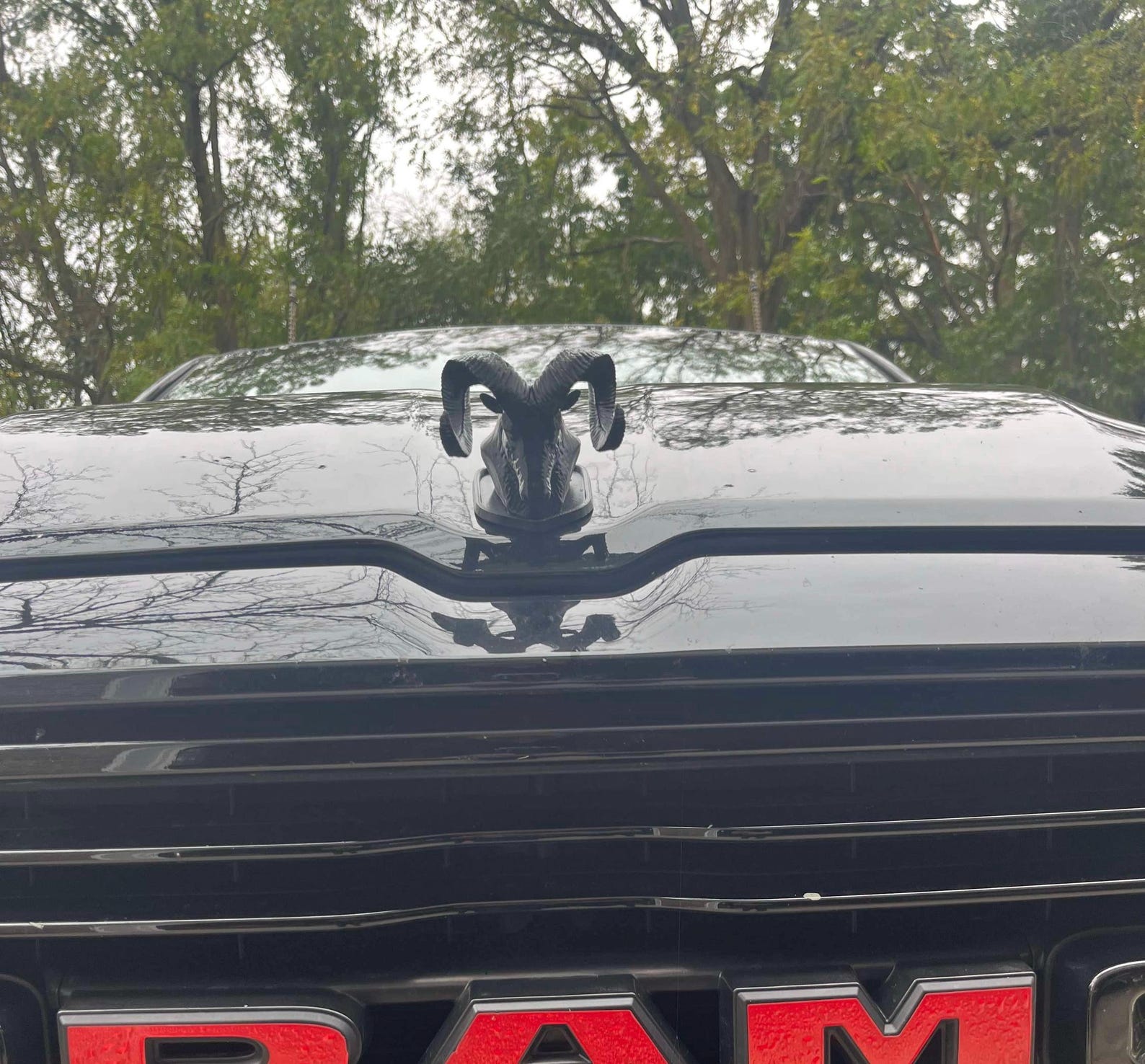 4th & 5th Gen 09+ Hood Ram Head Badge Ornament Emblem Fits Ram ...