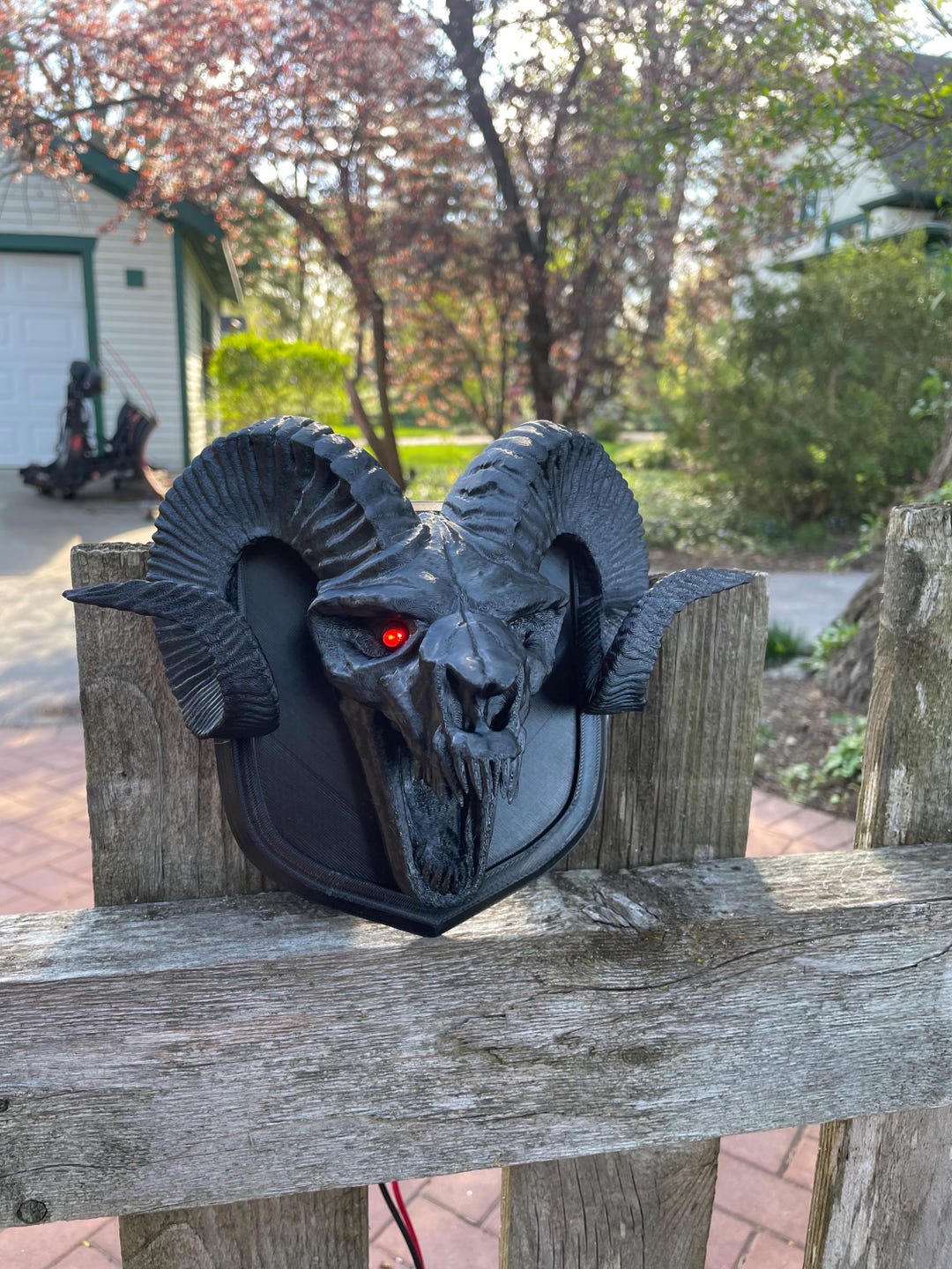 Evil RAM Skull V3 Emblem With 12v Leds Fits 09+ 4th Gen RAM Pickup ...