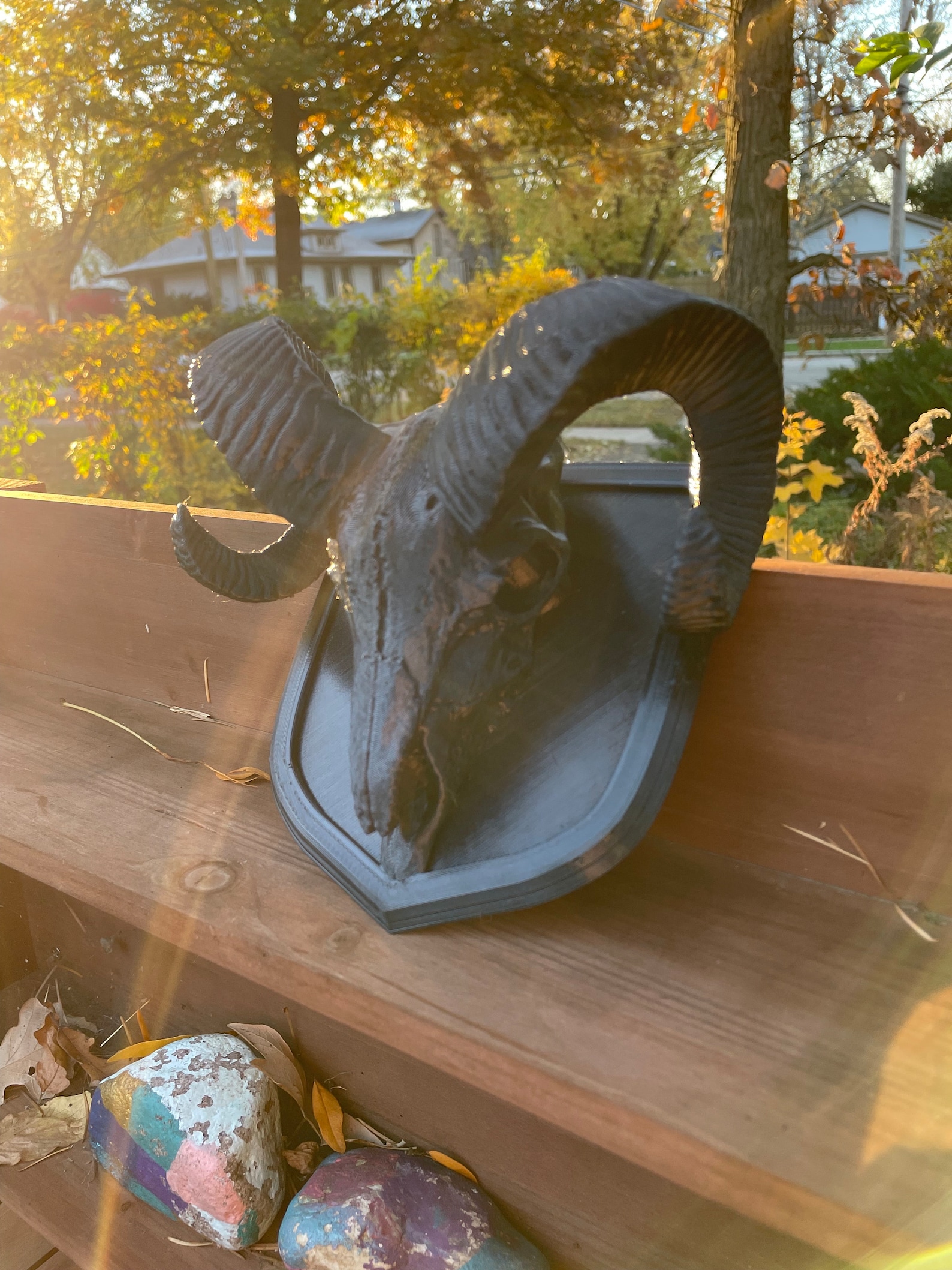 Real Style Ram Skull With Horns V2 Emblem Fits 2013+ RAM Pickup Grill ...