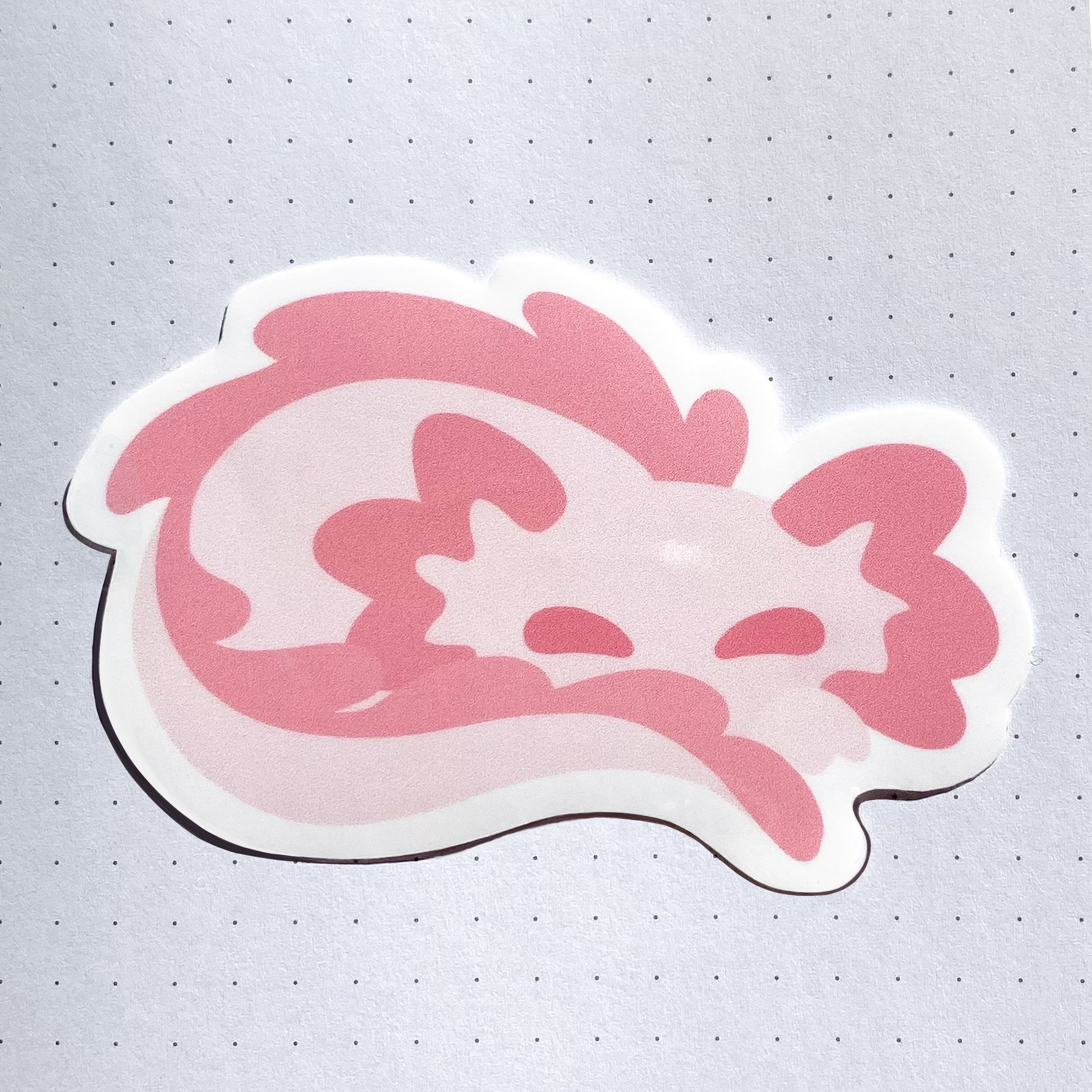 Axolotl Stickers Sleeping Axolotl Water Resistant Vinyl - Etsy