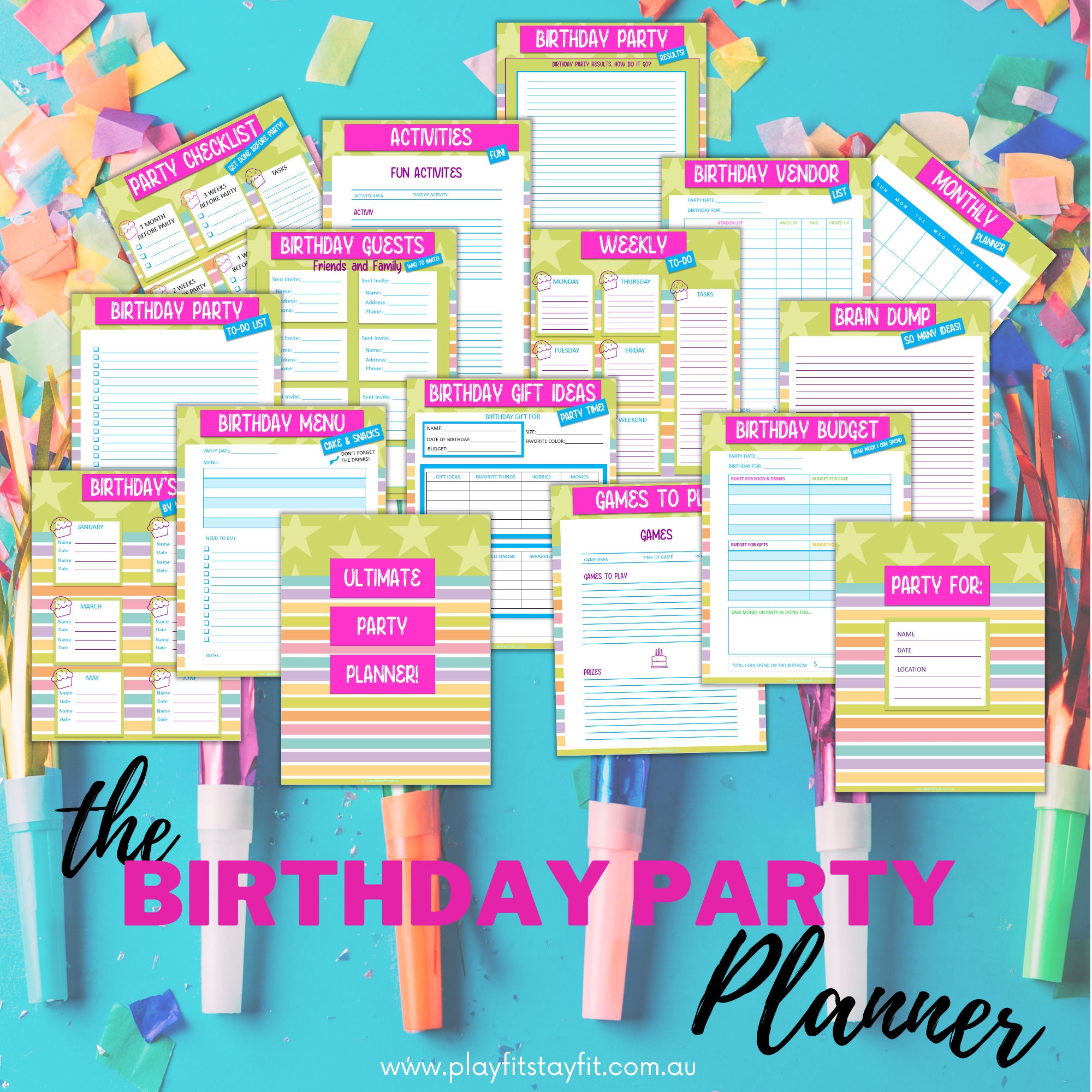 Ultimate Birthday Party Planner, Birthday Planner, Event Planner ...