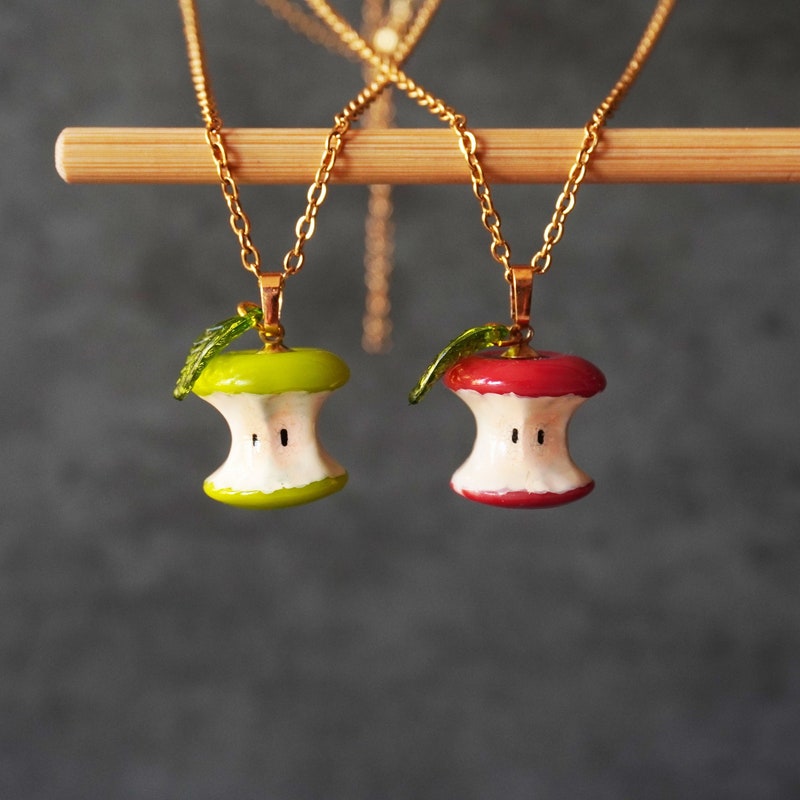 Apple Necklace - Etsy