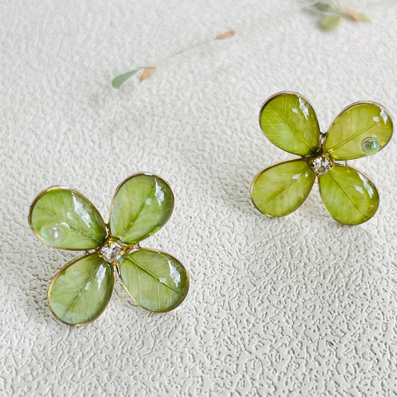 Clover Earrings - Etsy