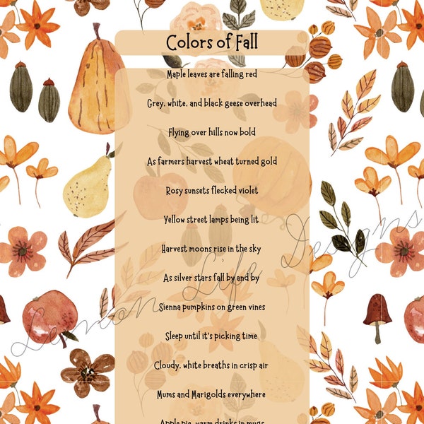 Fall Colors Autumn - Etsy