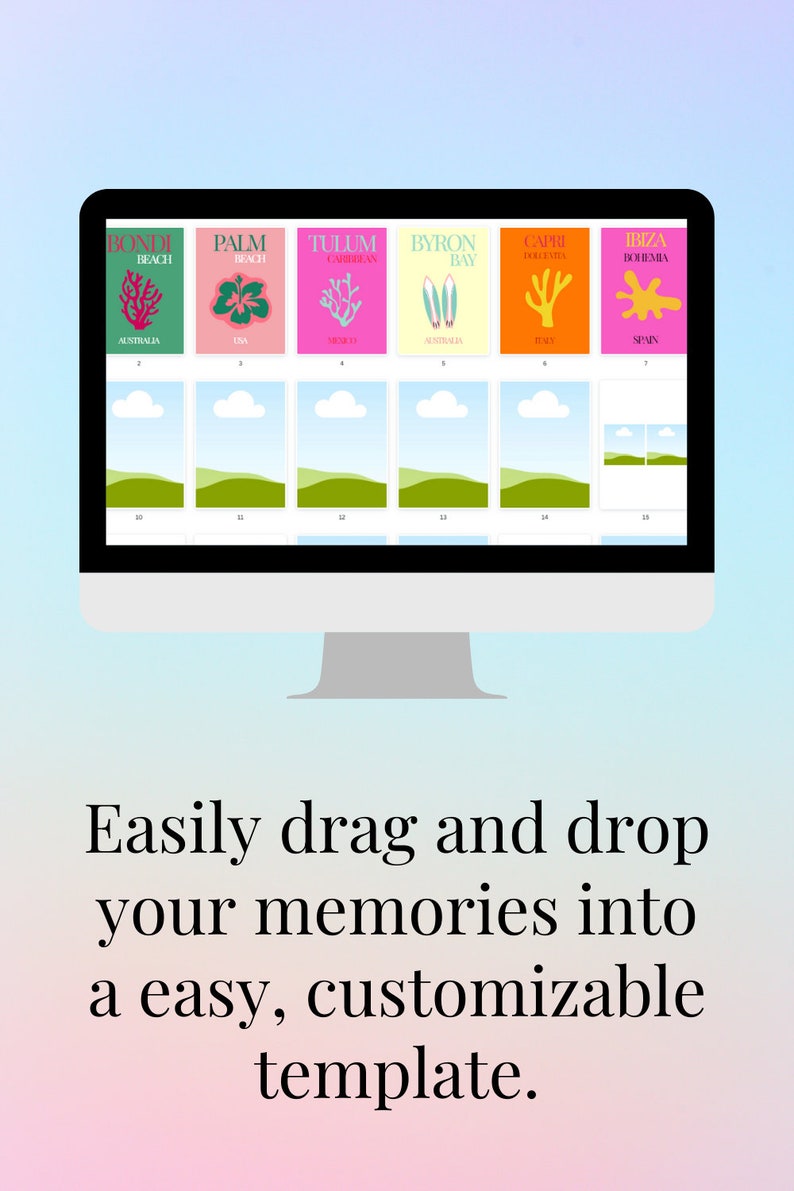 Photobook Canva Template Bundle, Personalize, Customizable Travel Print ...