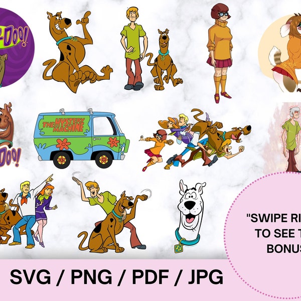 Svg Scobby Doo - Etsy