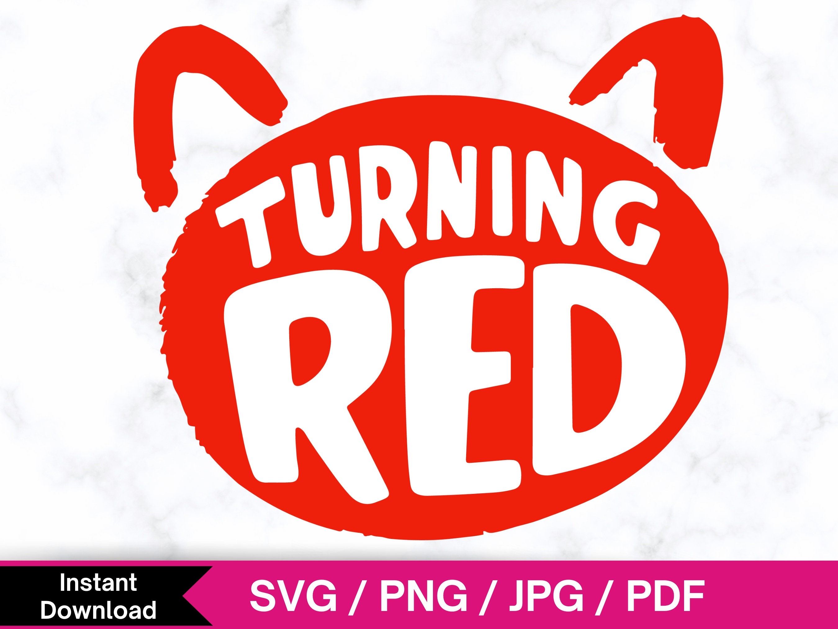 Turning Red Svg, Turning Red Svg, Turning Red Clipart, Turning Red Png ...